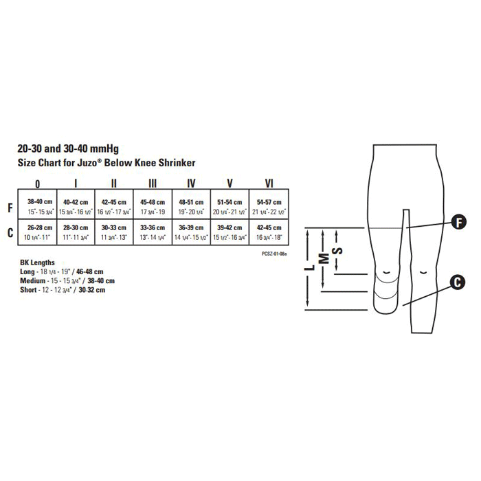 Juzo Dynamic Silver Varin Soft In Prosthetic Below Knee Stump Shrinker ...
